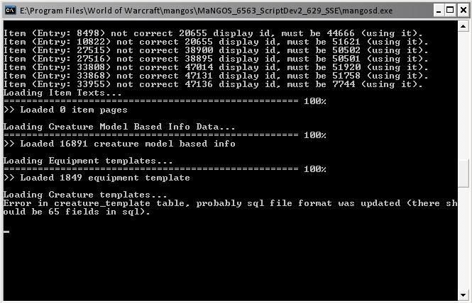[Help] Some problems when launching mangosd.exe and AD.exe | RaGEZONE - MMO Development Forums