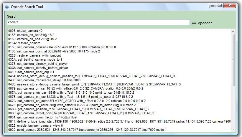 Sanny Builder's Opcode Search - Coding - GTAForums