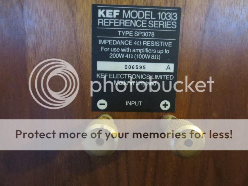 Kef 103/3 speakers (pair) For Sale - Canuck Audio Mart