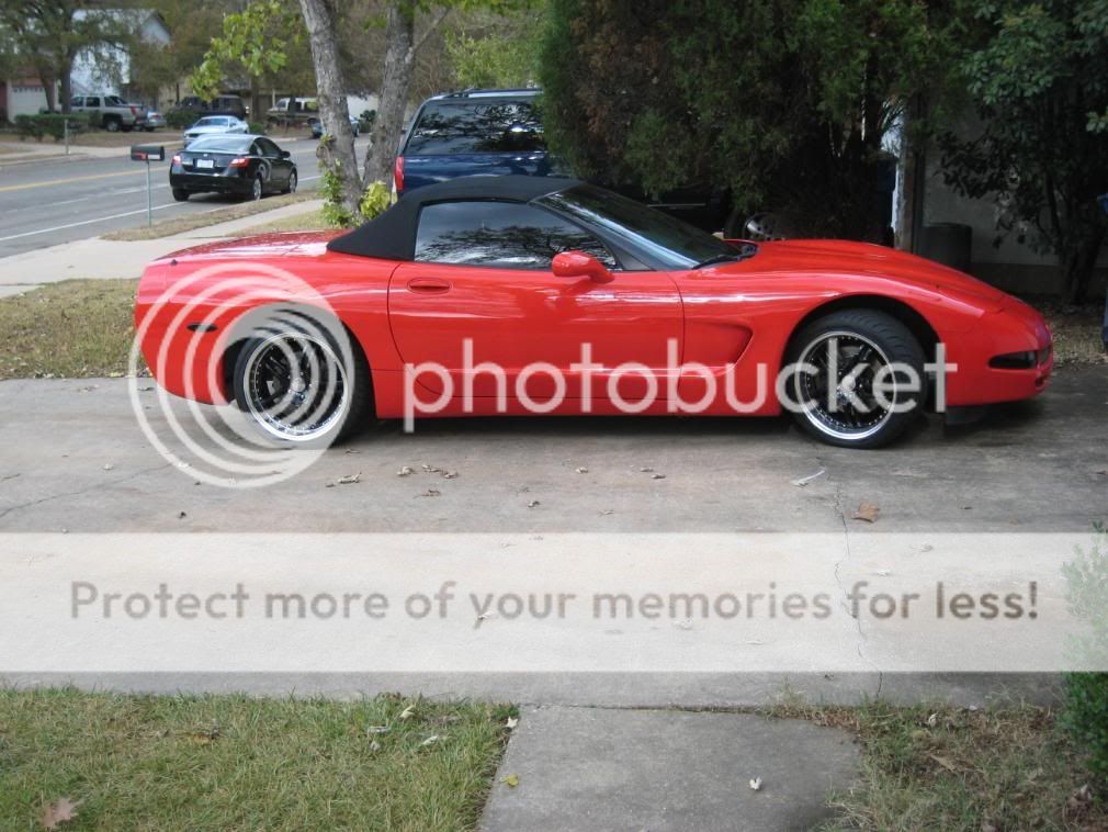 Photos of C5 bright red verts with custom rims - CorvetteForum ...