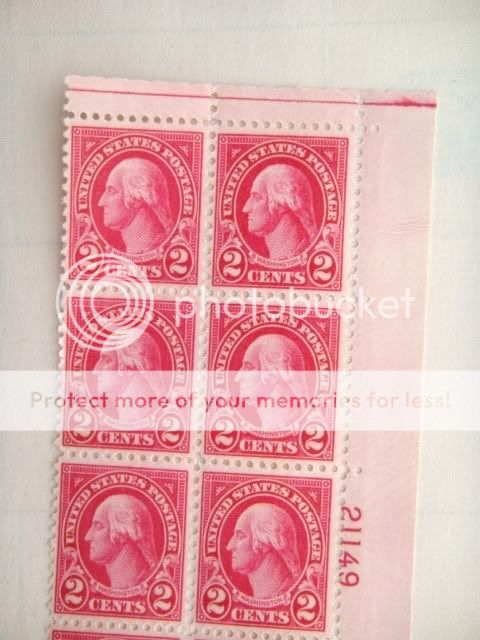 Scott #634 P/Block With Two Interesting Features - Stamp Community Forum
